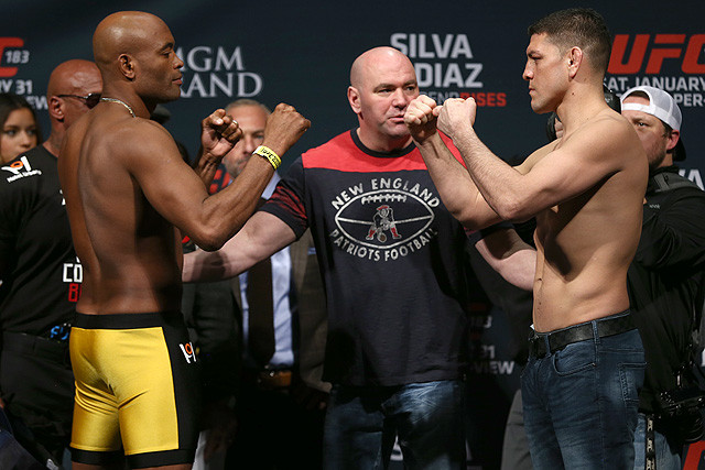 Foto: "UFC 183" svēršanās procedūra – Cīņas sports – Sportacentrs.com